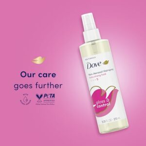 Dove Non-Aerosol Hairspray Gloss & Control for Extra Strong Hold Hairspray Protects Against Damp or Humid Conditions 9.25 oz