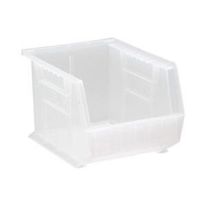 ultra hang & stack bin clear 10-3/4in x 8-1/4in x 7in