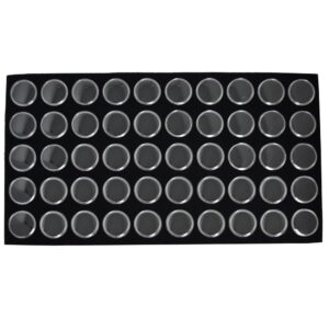 acrylic jar tray liner (50 jars) black