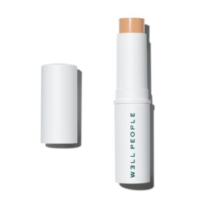 well people bio stick foundation, creamy, multi-use, hydrating foundation for glowing skin, creates a natural, satin finish, vegan & cruelty-free, 2w