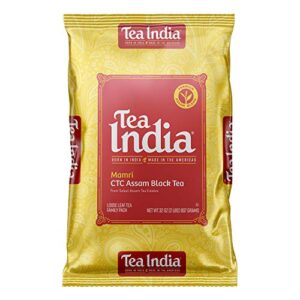 tea india ctc assam loose leaf black tea strong, full-bodied flavorful blend of premium black tea made with natural ingredients traditional indian tea caffeinated iced tea breakfast tea (32 ounce)