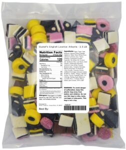 gustaf's english licorice allsorts - 2.5 lb