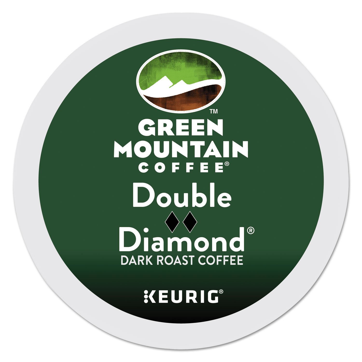 Green Mountain Coffee Roasters Double Diamond, Single-Serve Keurig K-Cup Pods, Dark Roast Coffee Pods, 96 Count