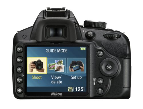 Nikon D3200 24.2 MP Digital SLR Camera (Body Only) - International Version (No Warranty) (Black, Open Box)