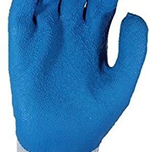 SHOWA Atlas 300 Natural Latex Palm Coated General Purpose Work Glove, Blue, Medium (Pack of 12 Pair)