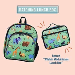 Wildkin 12-Inch Kids Backpack for Boys & Girls, Perfect for Daycare and Preschool, Toddler Bags Features Padded Back & Adjustable Strap, Ideal for School & Travel Backpacks (Wild Animals)