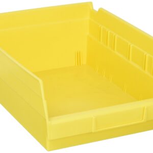 Akro-Mils 30150Y Shelf Bin,Grease/Oil Resistant,8-3/8-Inch x11-5/8-Inch x4-Inch ,Yellow