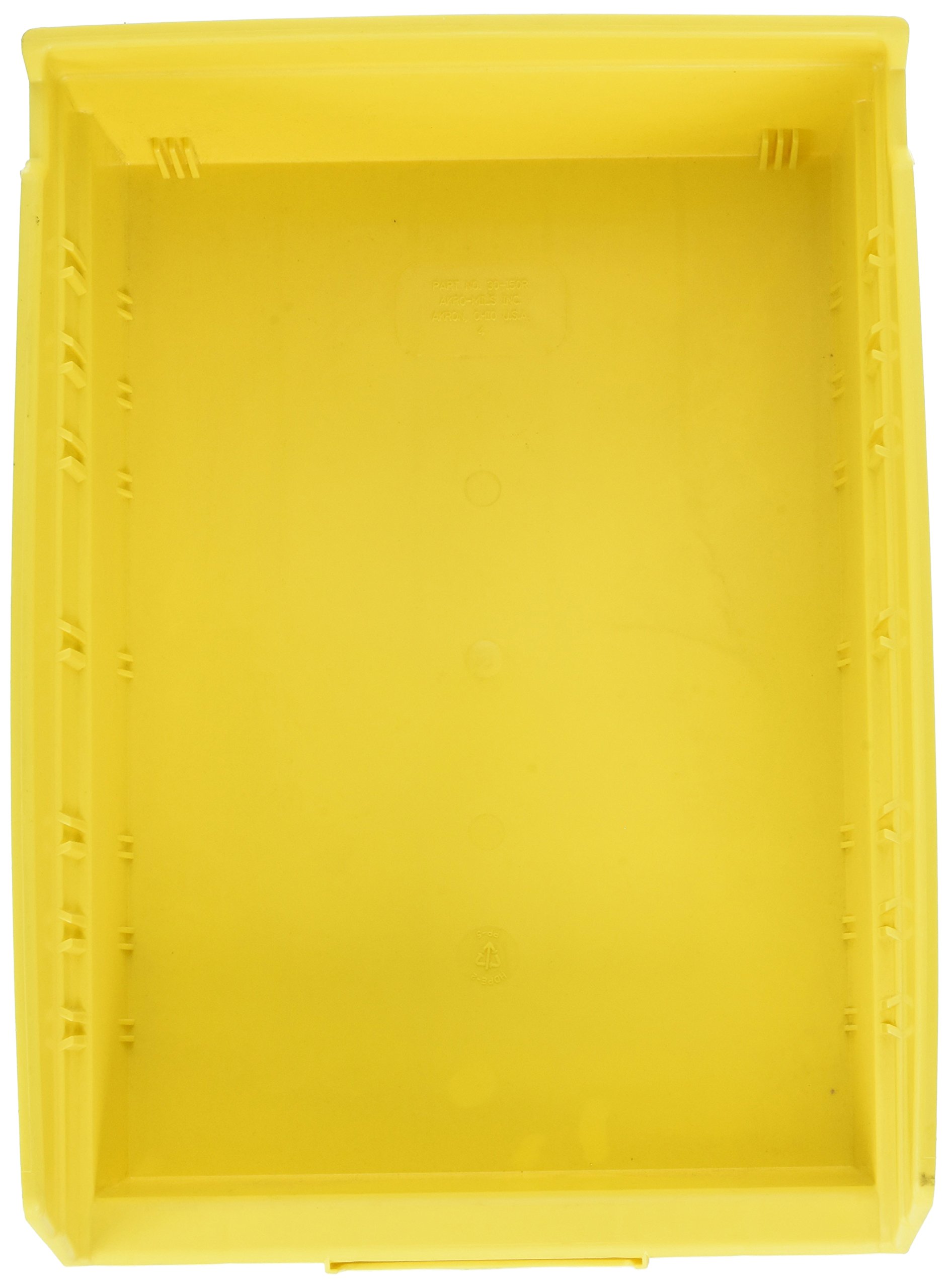 Akro-Mils 30150Y Shelf Bin,Grease/Oil Resistant,8-3/8-Inch x11-5/8-Inch x4-Inch ,Yellow