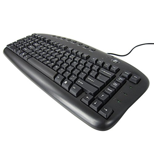 Ergonomic Left Handed Keyboard for Business/Accounting - 8 Multimedia Hotkeys - Eliminates RSI and Carpal Tunnel - Patented Natural_Reduce Back and Shoulder Strain to Improve Posture(REFURBISHED)