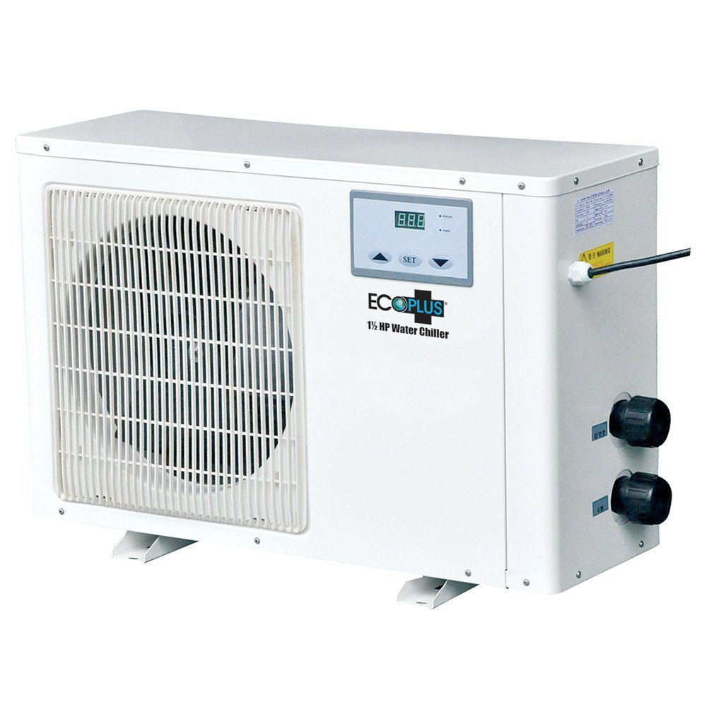 EcoPlus Commercial Grade Water Chiller, Cooler for Reservoirs, Hydroponics, and Aquariums, 1 ½ HP