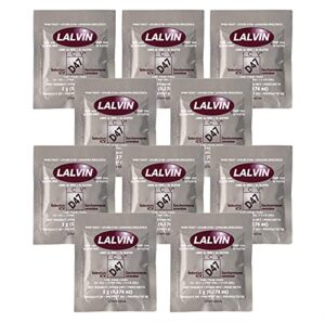 lalvin icv-d47 wine yeast, 5g - 10-pack