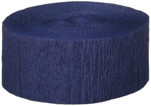 fr festive crepe streamer (dark blue) party accessory (1 count) (1/pkg)