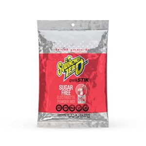 sqwincher zero qwik stik sugar free, fruit punch, .11 0z (pack of 50)