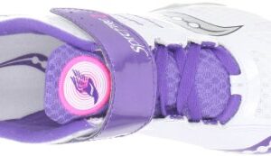 Saucony Women's Spitfire 2, White/Purple, 10 M US