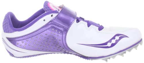 Saucony Women's Spitfire 2, White/Purple, 10 M US