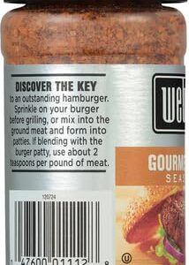 Weber Gourmet Burger Seasoning, 2.75 Ounce Shaker