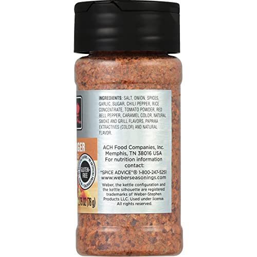 Weber Gourmet Burger Seasoning, 2.75 Ounce Shaker