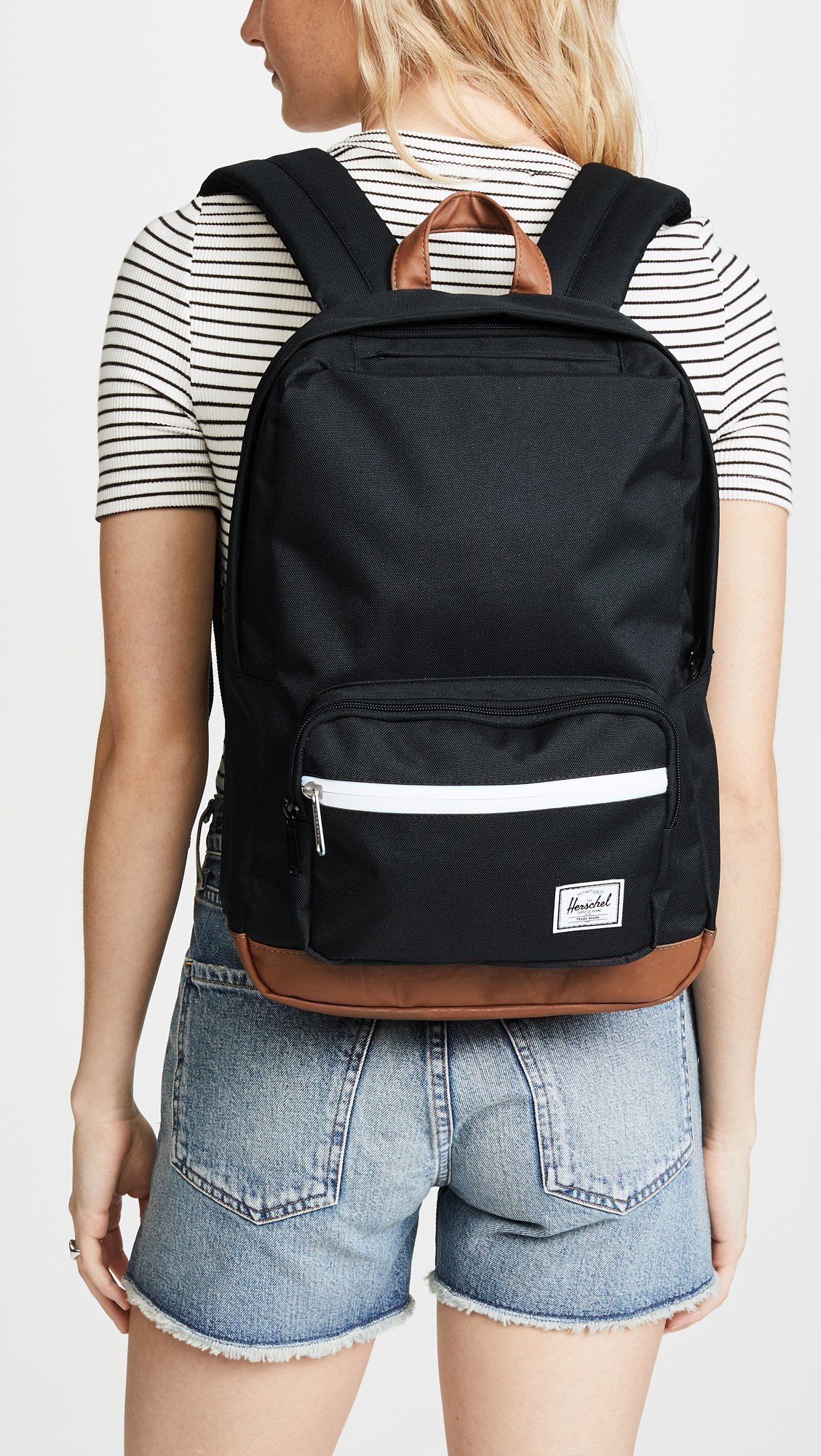 Herschel Pop Quiz Backpack, Black/Tan, Classic 22L