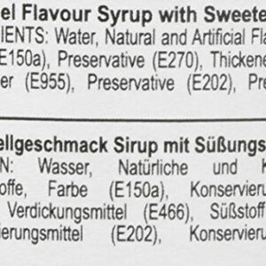 Jordan's Skinny Syrups Sugar Free Coffee Syrup, Caramel Flavor Drink Mix, Zero Calorie Flavoring for Chai Latte, Protein Shake, Food, Gluten Free, Keto Friendly, 25.4 Fl Oz, 1 Pack