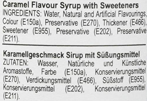 Jordan's Skinny Syrups Sugar Free Coffee Syrup, Caramel Flavor Drink Mix, Zero Calorie Flavoring for Chai Latte, Protein Shake, Food, Gluten Free, Keto Friendly, 25.4 Fl Oz, 1 Pack