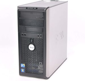 dell optiplex, intel core 2 duo 2600 mhz, 500gig serial ata hdd, 2048mb memory, dvd rom, windows xp professional-power cord (renewed)']