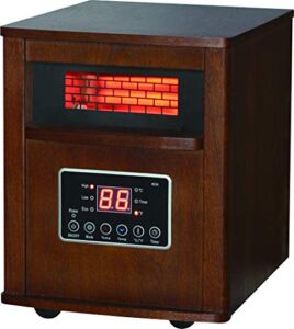 comfort glow qeh1410 infrared quartz heater, oak