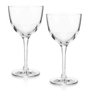 history company the original nick & nora crystal martini glass 2-piece set (gift box collection)