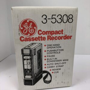 GE Compact Cassette Recorder 3-5301S (Black)