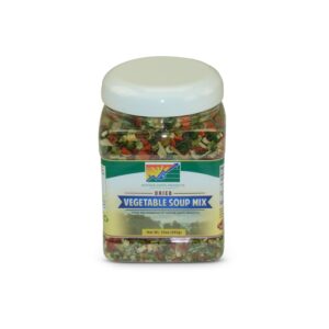 mother earth products dried vegetable soup mix jar, 10oz