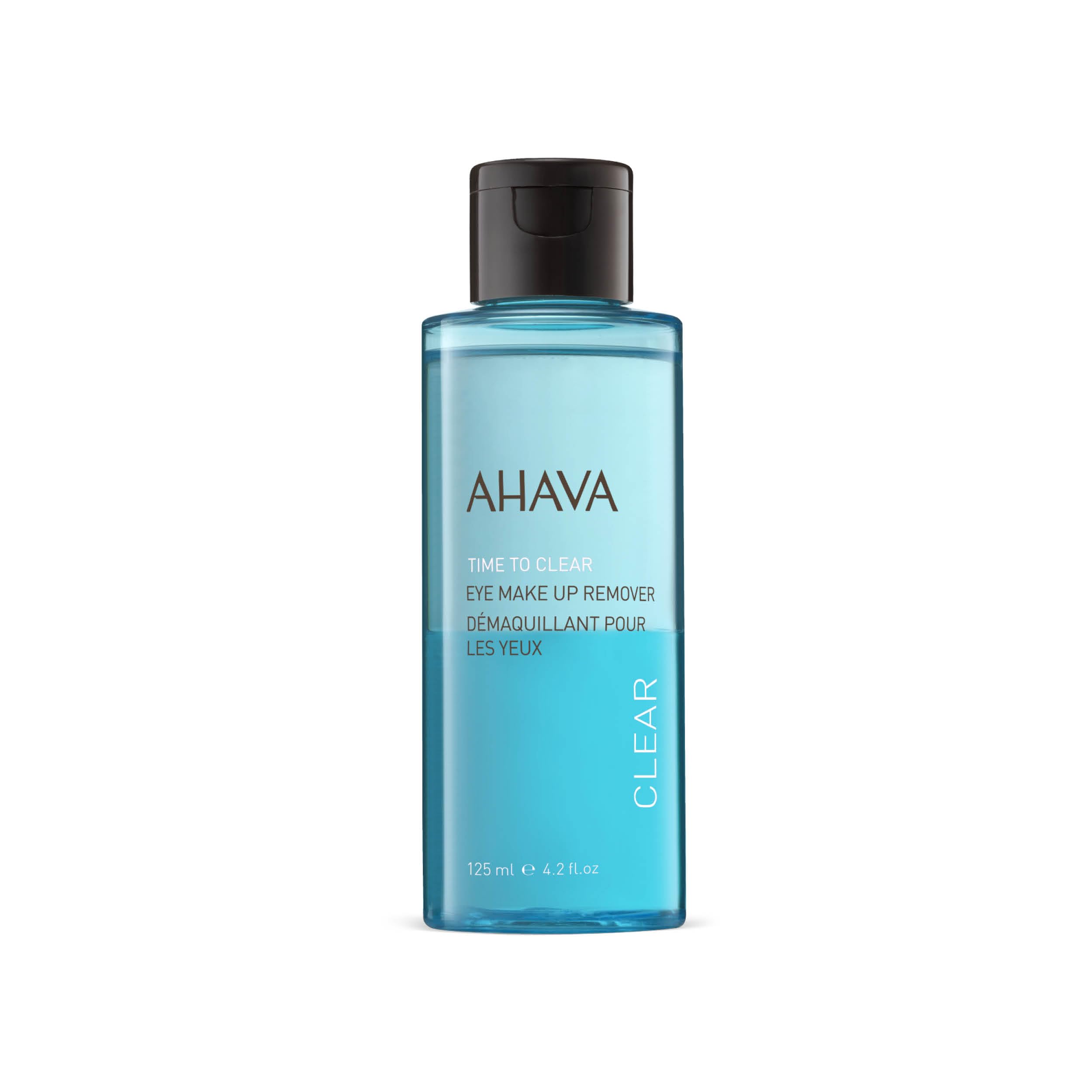 AHAVA Time To Clear Eye Make-up Remover - Bi-phased makeup remover, lifts away waterproof eye makeup, not leaves sticky residue, leaves the eye area tender & smooth, with exclusive Osmoter, 4.2 Fl.Oz