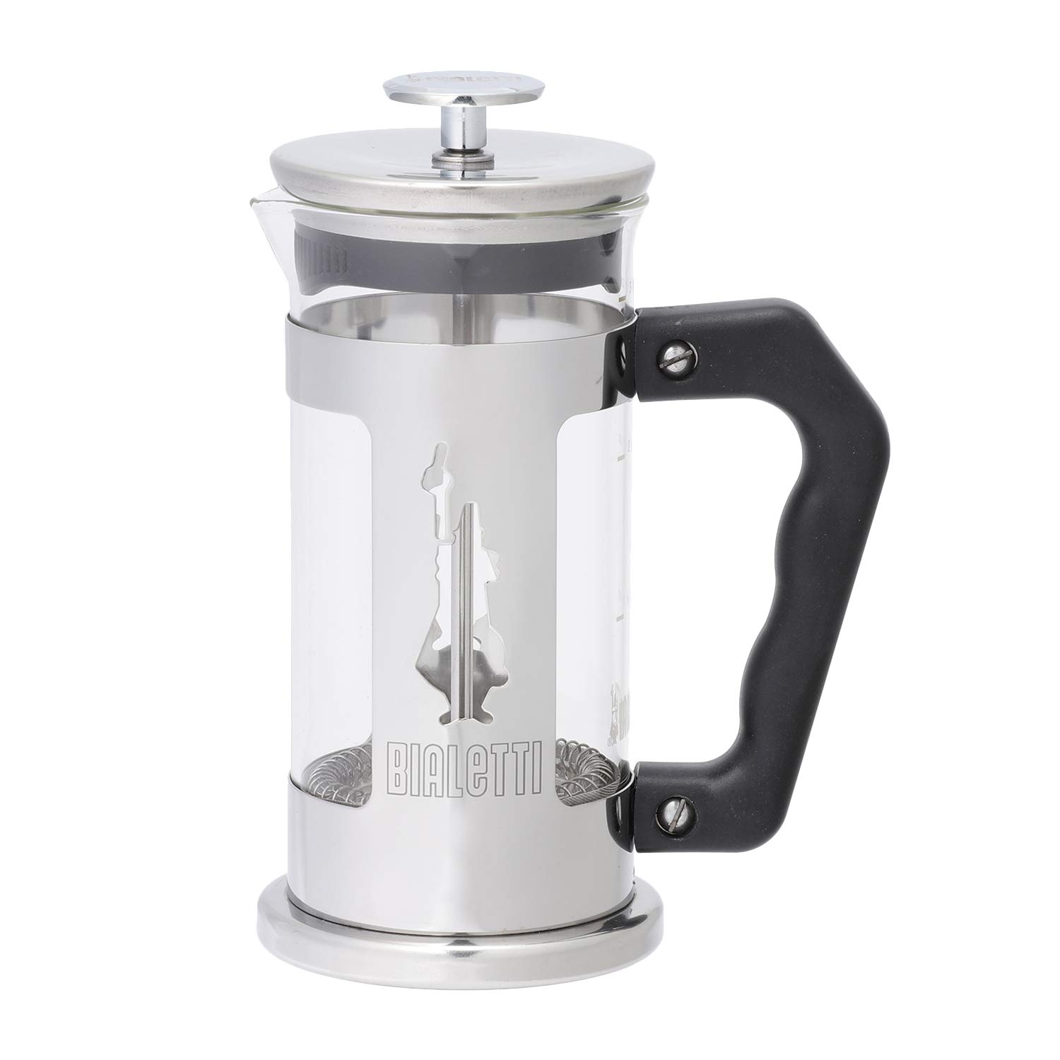 Bialetti French Press Coffee Maker, 3 Cup, Preziosa Stainless Steel