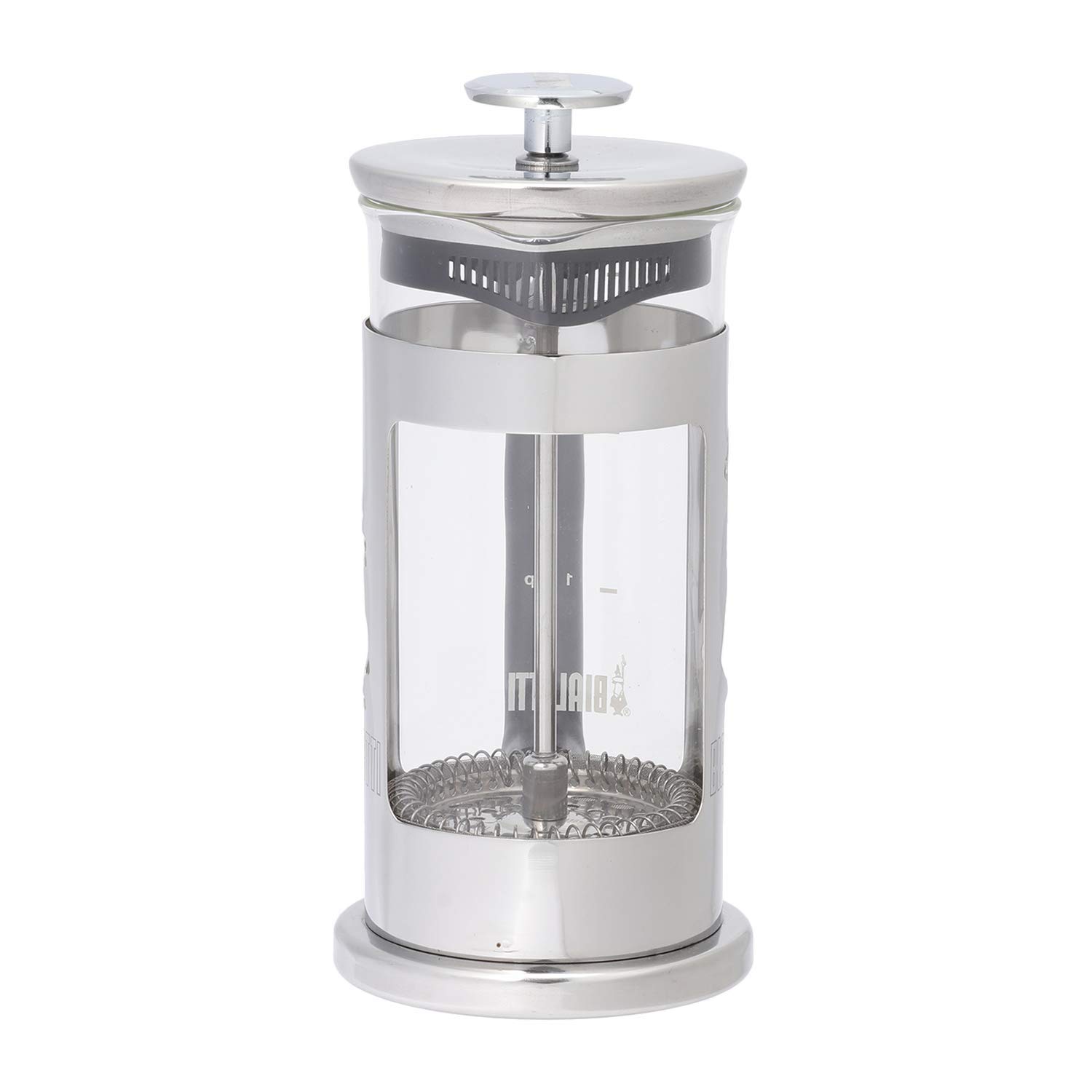 Bialetti French Press Coffee Maker, 3 Cup, Preziosa Stainless Steel