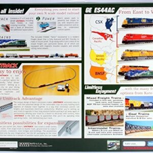 Kato 106-0021 N ES44AC Freight Train Set, CSX/Dark Future