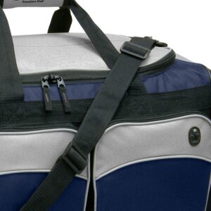 Travelers Club Adventure Travel Duffel Bag, Navy Blue/Grey, 28 Inch