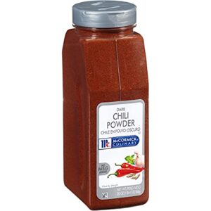 mccormick culinary dark chili powder, 20 oz - one 20 ounce container or dark chili powder, enhances nachos, tacos, enchiladas and dark chocolate