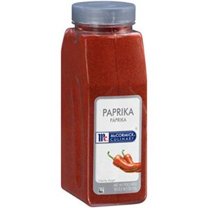 mccormick culinary paprika, 18 oz - one 18 ounce container of sweet paprika seasoning, perfect with chicken, pork, beef marinades and dressings