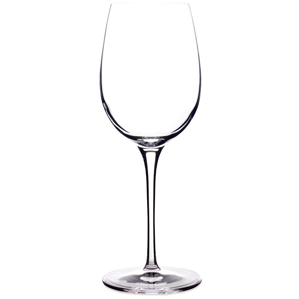 Luigi Bormioli Styles 12.75 oz Soft White Wine Glasses (Set of 2), 2 Count (Pack of 1), Clear