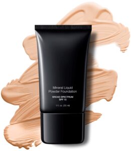 mineral liquid powder foundation spf 15/1 oz. hypoallergenic - for all skin types (porcelain)