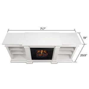 Real Flame G1200E-W Unit G1200E Fresno Entertainment with Electric Fireplace, Large, White