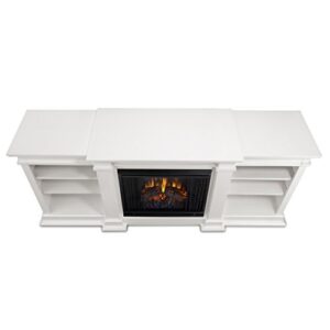 Real Flame G1200E-W Unit G1200E Fresno Entertainment with Electric Fireplace, Large, White