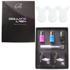 dolly's lash beauticom lift eyelash wave lotion premium perm kit - number 1 choice for professional curling, perming, lifting