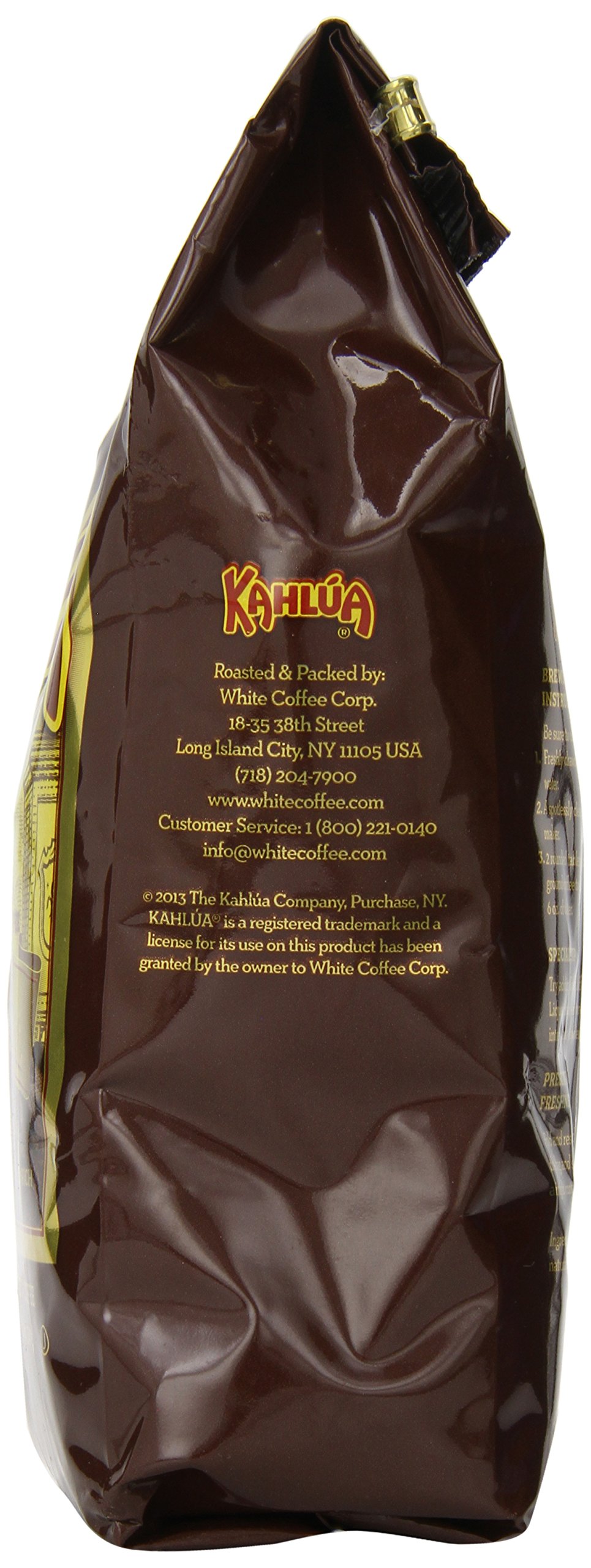 White House Coffee Kahlua Gourmet Ground Coffee, Original, Kahlua Original, Vanilla , 12 oz