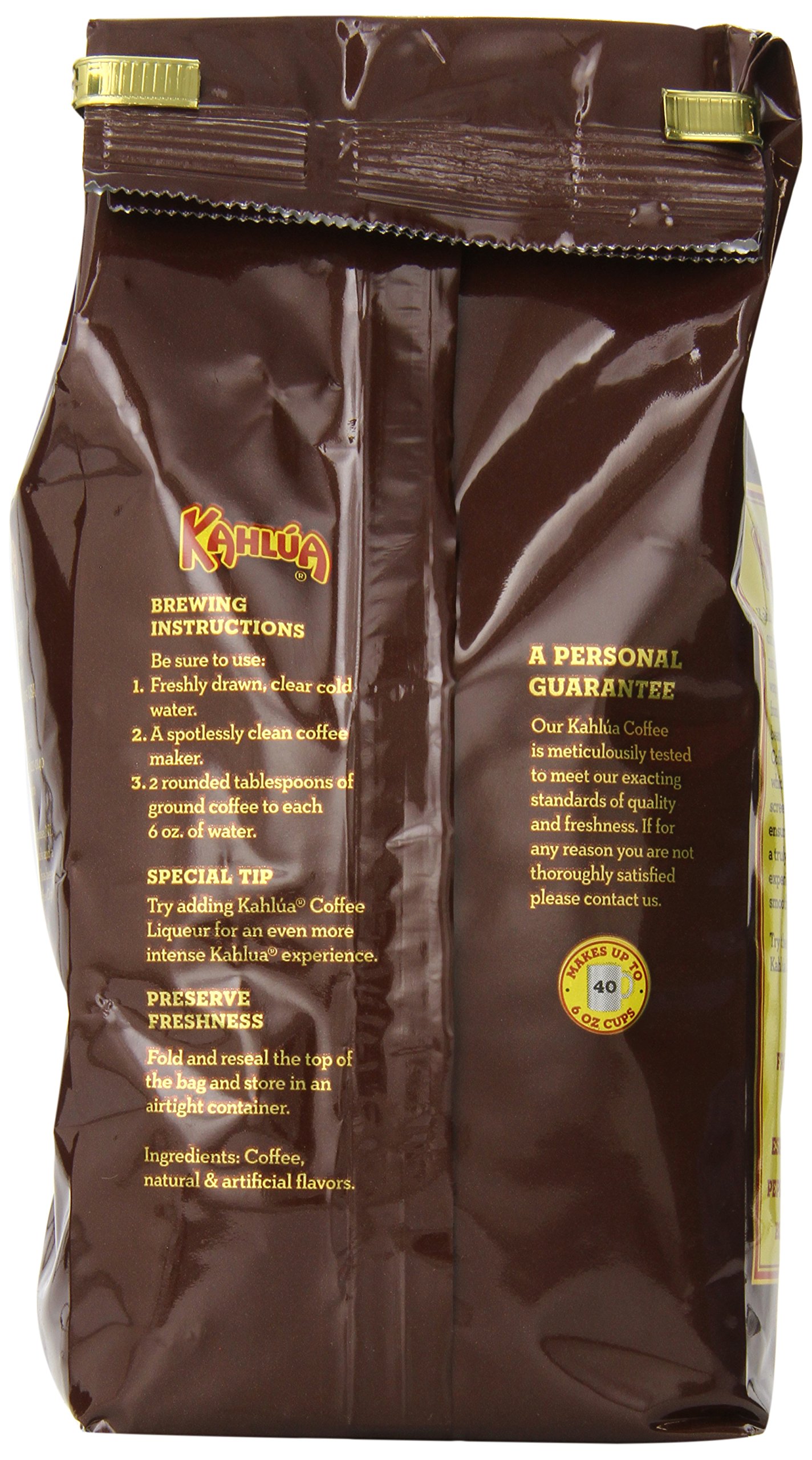 White House Coffee Kahlua Gourmet Ground Coffee, Original, Kahlua Original, Vanilla , 12 oz