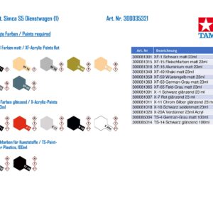 Tamiya Models Simca 5 Staff Car