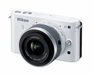 nikon 1 j2 10.1 mp hd digital camera with 10-30mm vr lens (white)