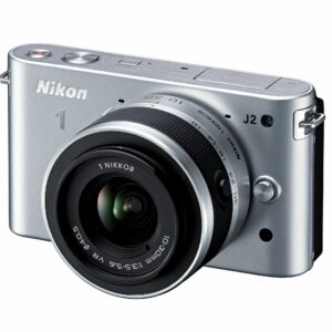 Nikon 1 J2 10.1 MP HD Digital Camera with 10-30mm and 30-110mm VR Lenses (Silver)