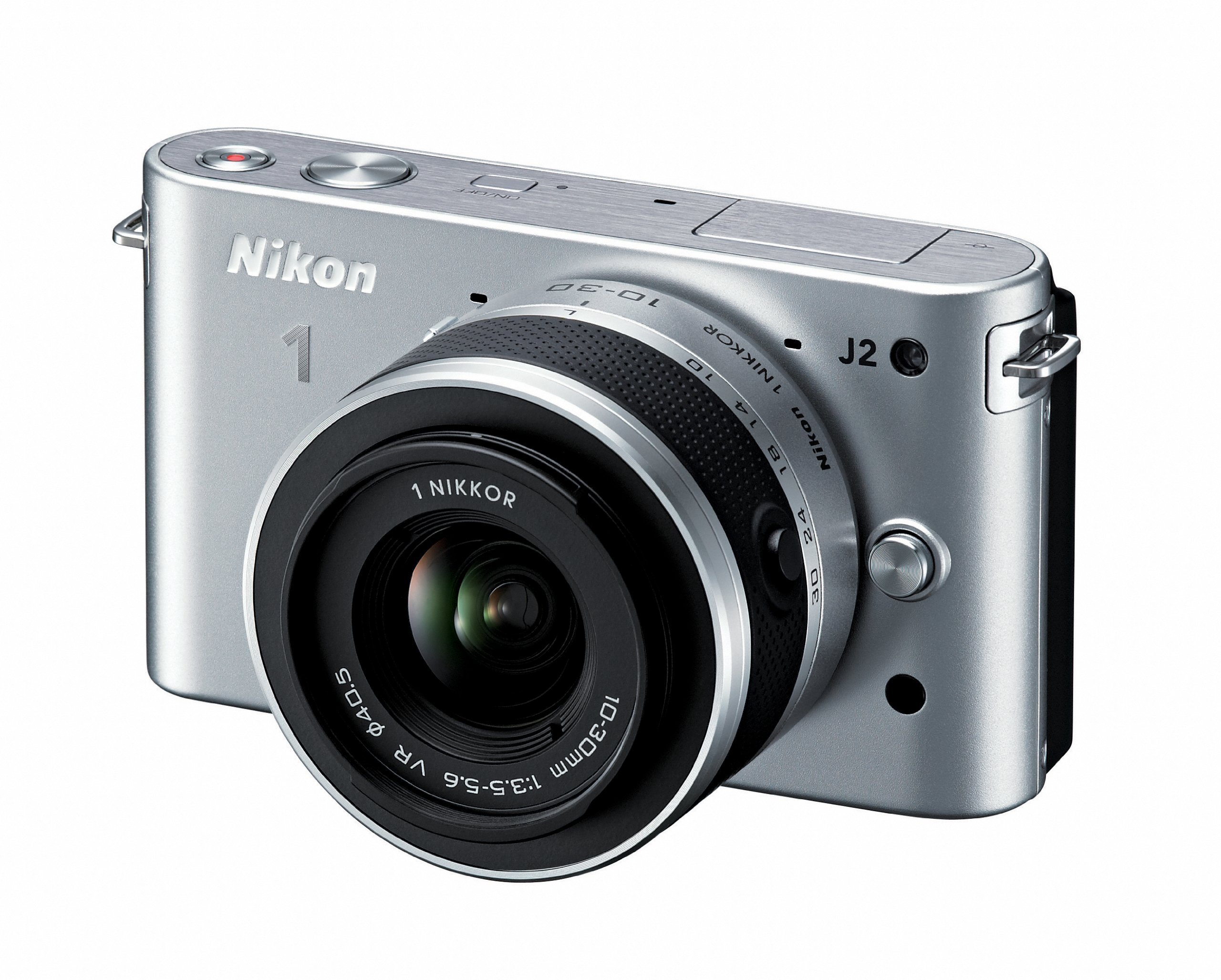 Nikon 1 J2 10.1 MP HD Digital Camera with 10-30mm and 30-110mm VR Lenses (Silver)