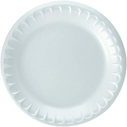 Hefty Everyday Medium Round Foam Disposable Plates, 130 Count