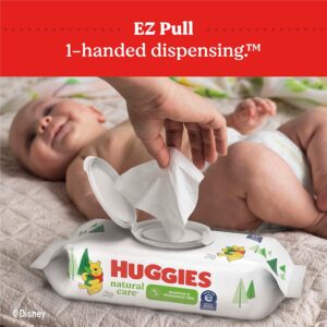 Huggies Natural Care Sensitive Baby Wipes, Unscented, Hypoallergenic, 99% Purified Water, 1 Refill Pack (184 Wipes Total)