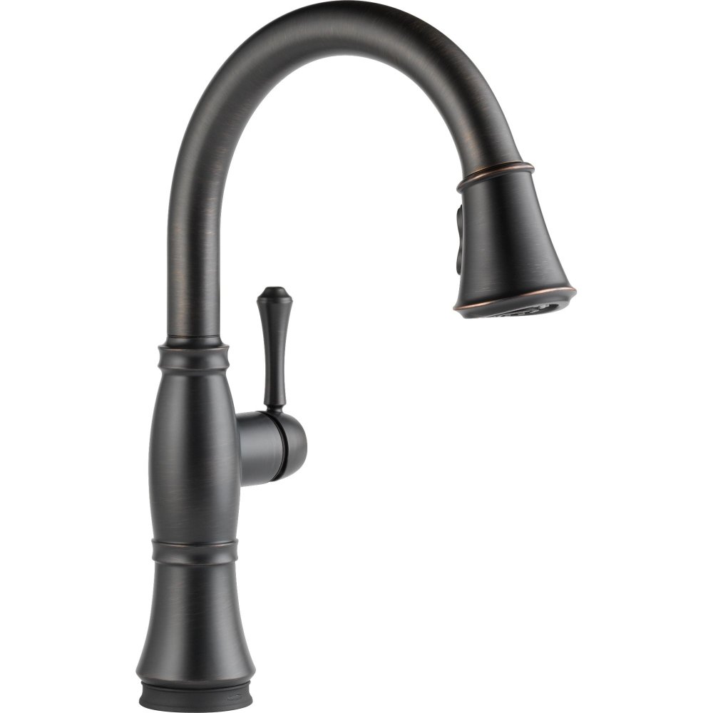 Delta Faucet Cassidy Touch Kitchen Faucet, Oil Rubbed Bronze Kitchen Faucets with Pull Down Sprayer, Kitchen Sink Faucet, Faucet for Kitchen Sink, Touch2O Technology, Venetian Bronze 9197T-RB-DST